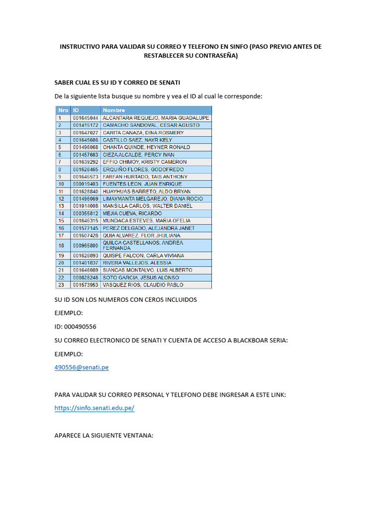 Guía para Validar Correo y Teléfono | PDF | Crecimiento personal y profesional