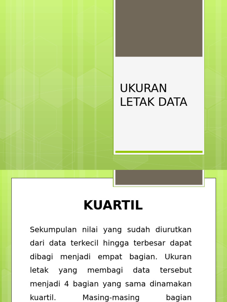 Ukuran Letak Data | PDF