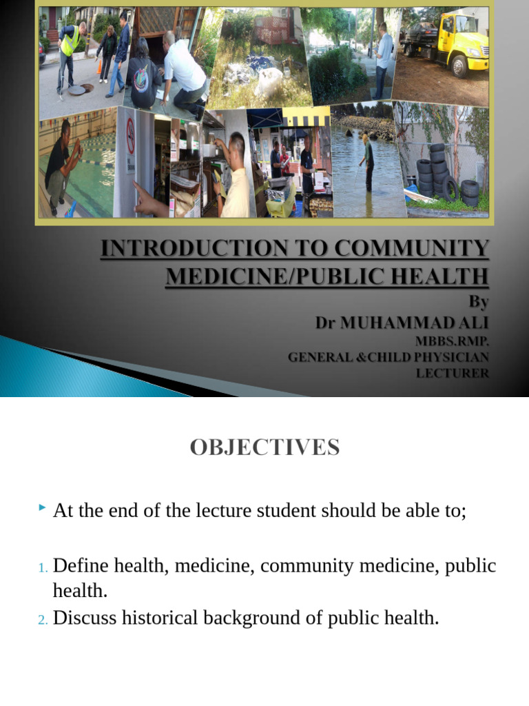 Community Medicine and Public Health Overview | PDF | Public Health ...