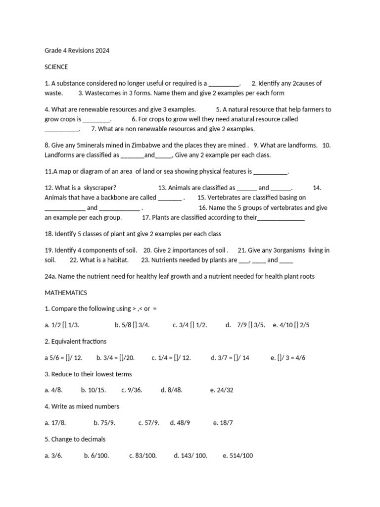 Grade 4 Revisio-WPS Office | PDF | Plants | Soil