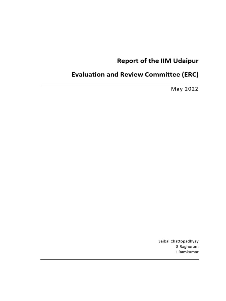 Iimu Evaluation Comm Report | PDF | Business