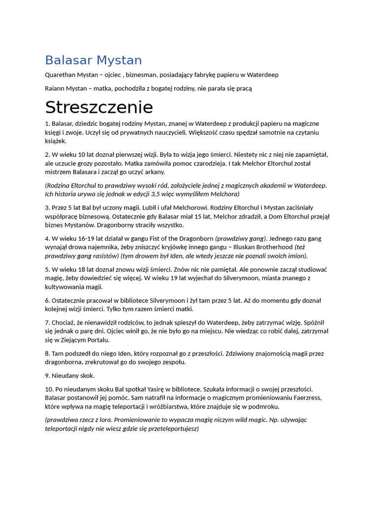 Balasar Mystan | PDF