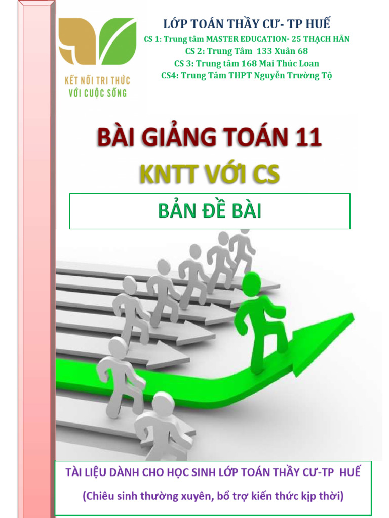 Bài Giảng Toán 11 - KNTT Với CS - Tập 1 - Đề Bài | PDF