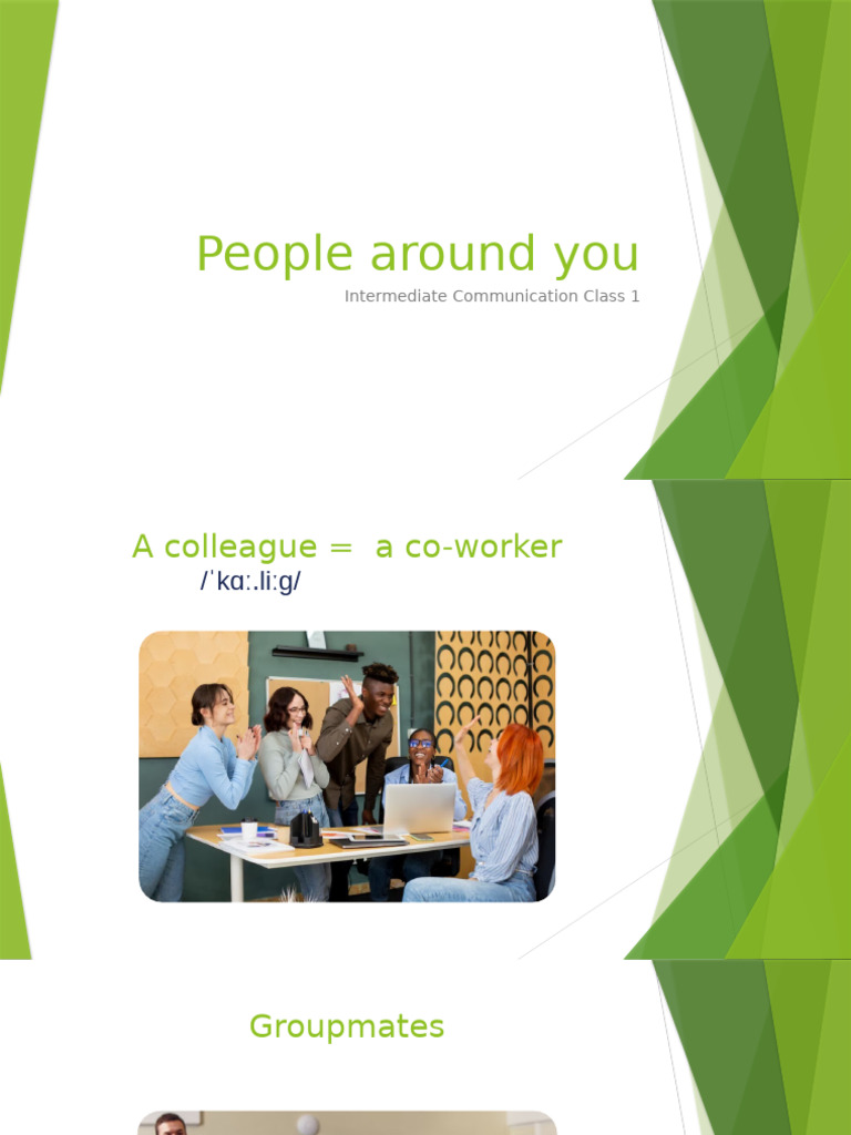 Intermediate English: People Around You | PDF | Language Arts & Discipline