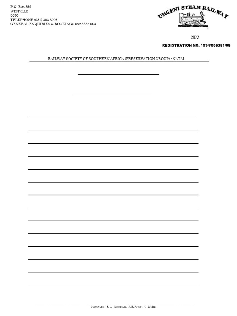 Passenger Name Form Pdf