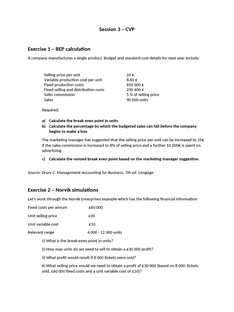 Session 3 Exercises Without Solutions v2 | PDF