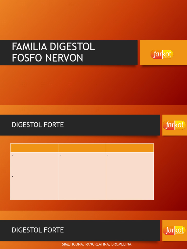 Presentación Digestoles y Fosfo Nervon | PDF | Vitamina B12 | Digestión
