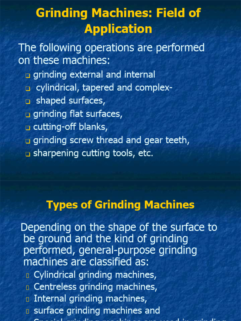 LL - Grinding Machines | PDF | Grinding (Abrasive Cutting) | Manufactured Goods