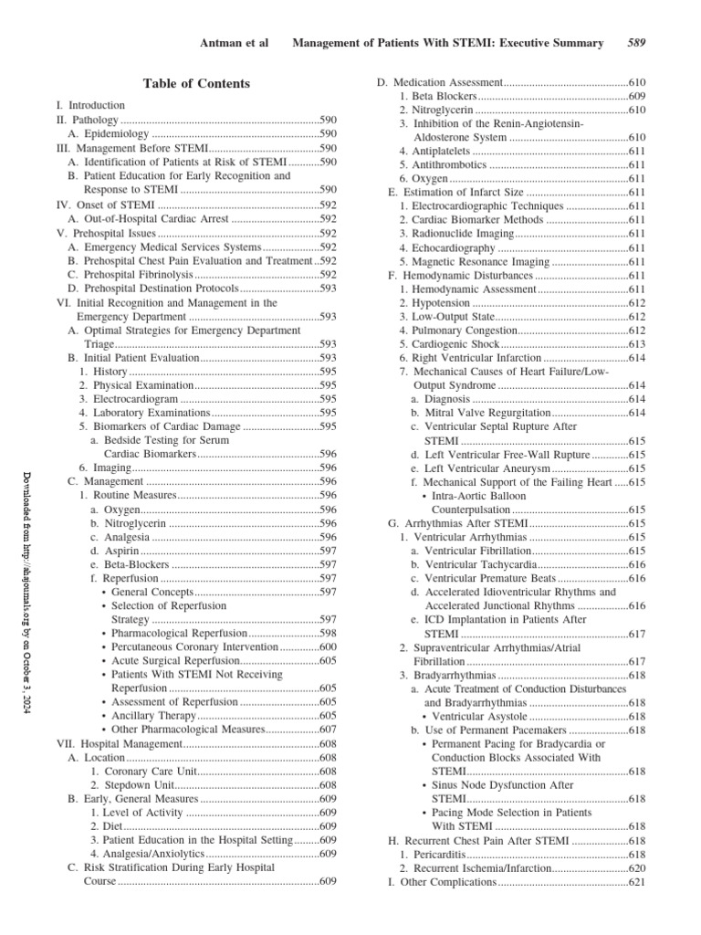 Antman Et Al 2004 Acc Aha Guidelines For The Management of Patients With ST Elevation Myocardial ...