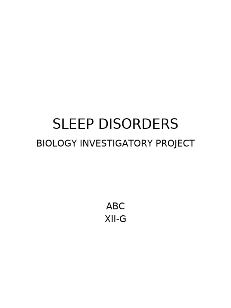 Understanding Sleep Disorders: Types & Treatments | PDF | Sleep ...