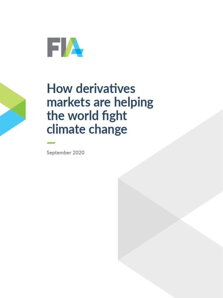 FIA WP Sustainable Finance | PDF | Futures Contract | Derivative (Finance)