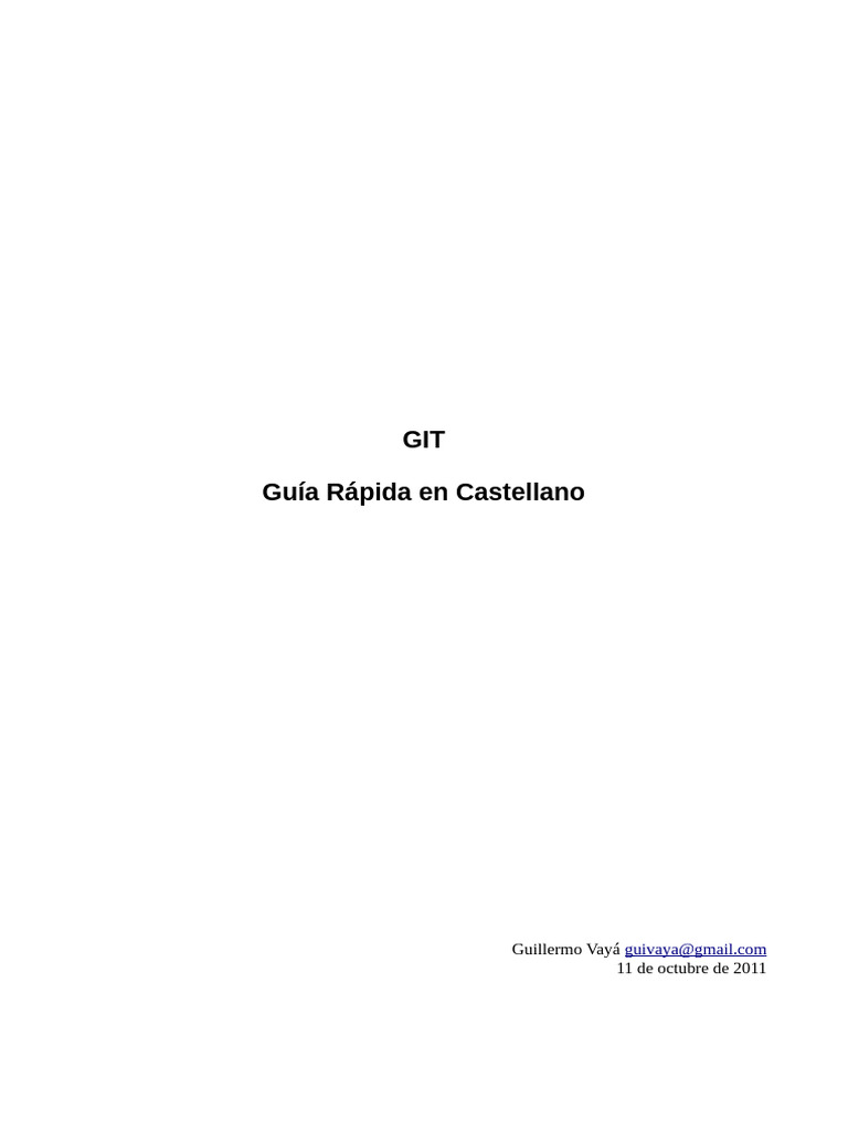 Git Guia Rapida | PDF | Archivo de computadora | Informática