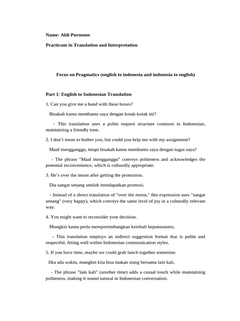 Translation Pragmatics Guide | PDF | Idiom | Semiotics