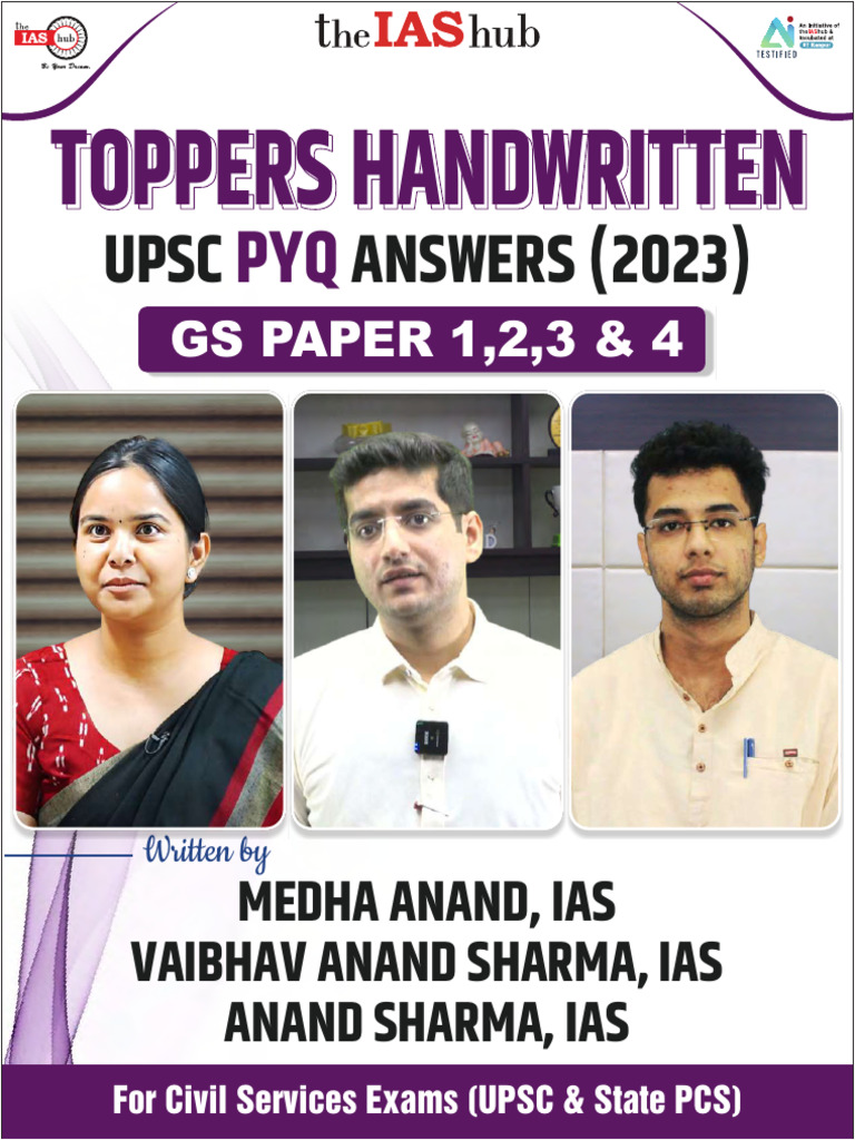 Upsc ANSWERS (2023) : Toppers Handwritten | PDF