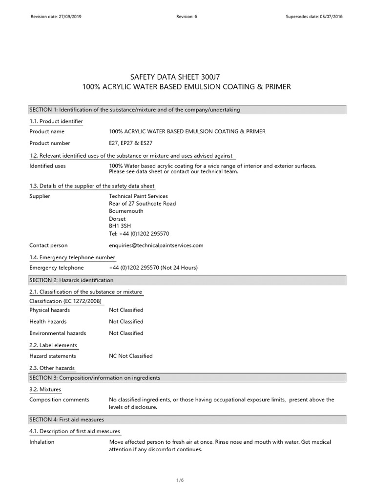 MSDS 300J7 10 19 | PDF | Carbon Dioxide | Dangerous Goods