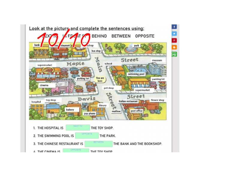 The City Prepositions of Place | PDF