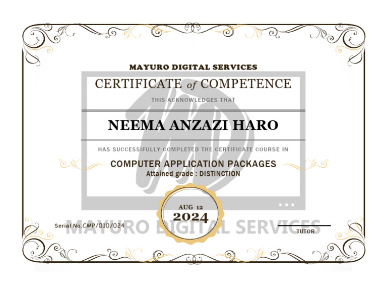 Comp Cert Neema | PDF | Technology & Engineering