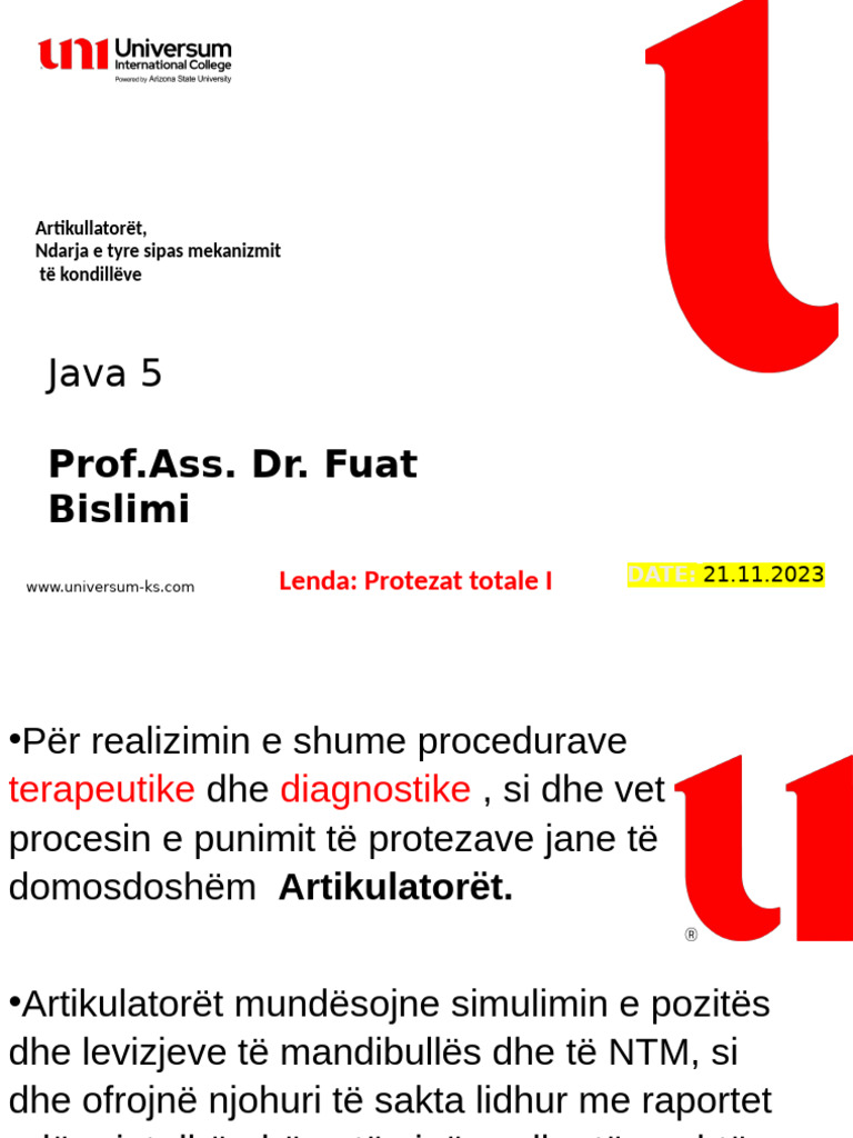 Proteza Totale - Ligjerata 5 | PDF