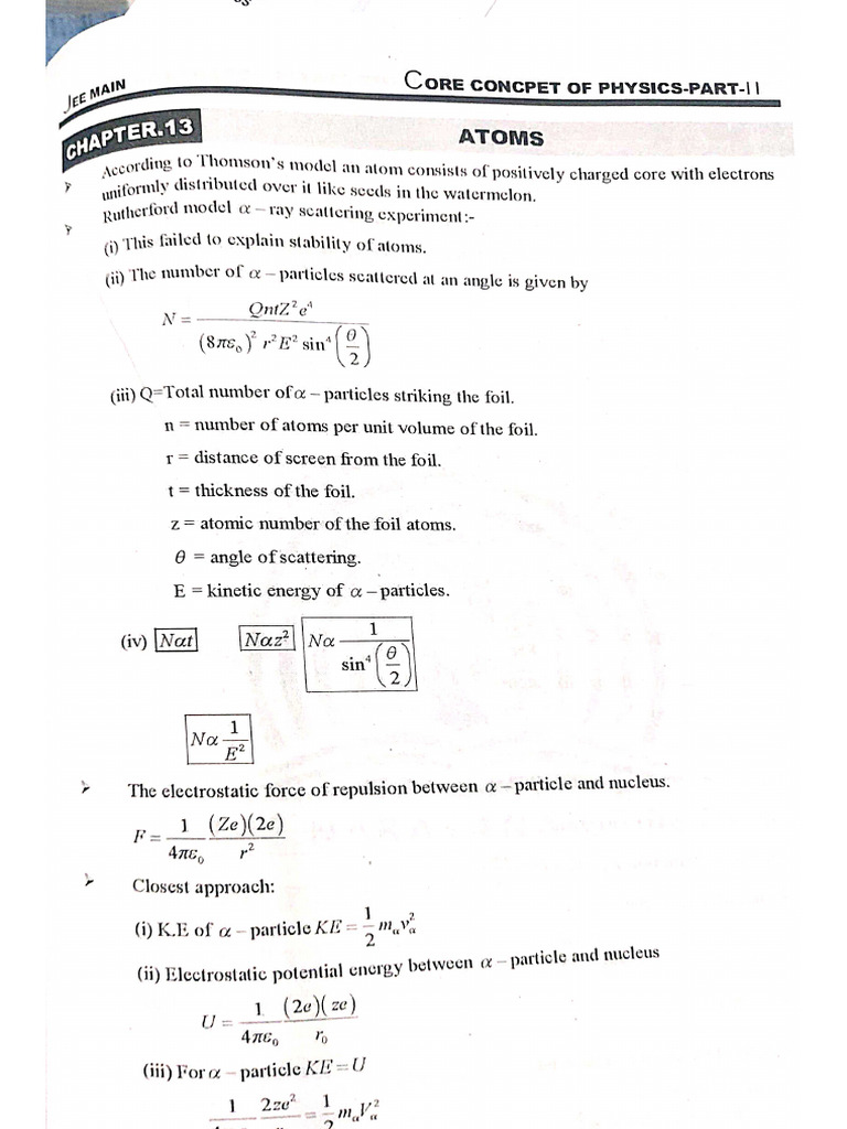 Atoms, Core Concepts | PDF