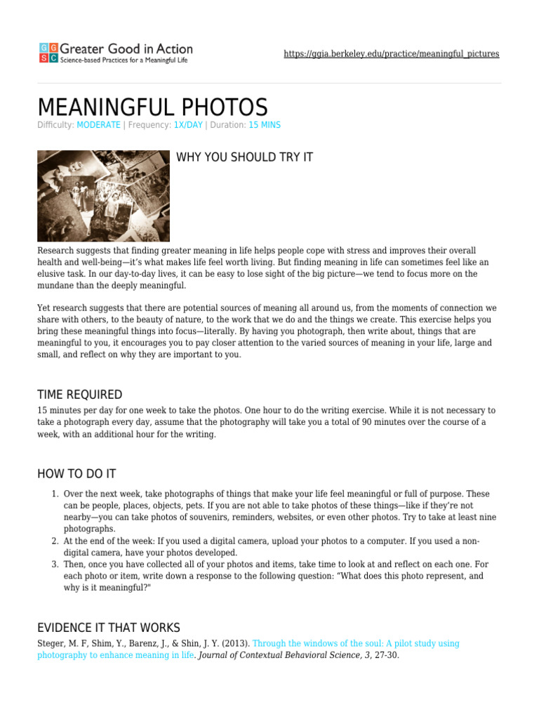 Practice Meaningful Pictures | PDF | Photograph | Psychology