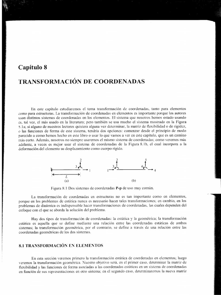 Capítulo 8c Lamar-Fortoul Transformación de Coordenadas | PDF | Elasticidad (Física) | Matriz ...