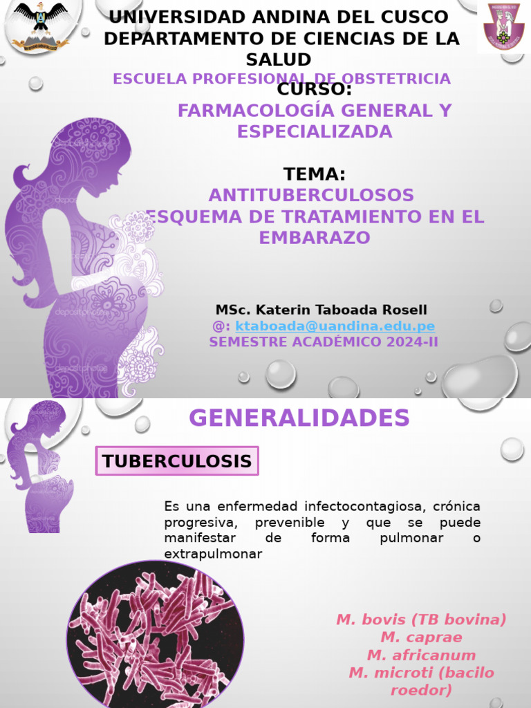 Clase de Antituberculosos | PDF | Tuberculosis | Ciencias de la Salud