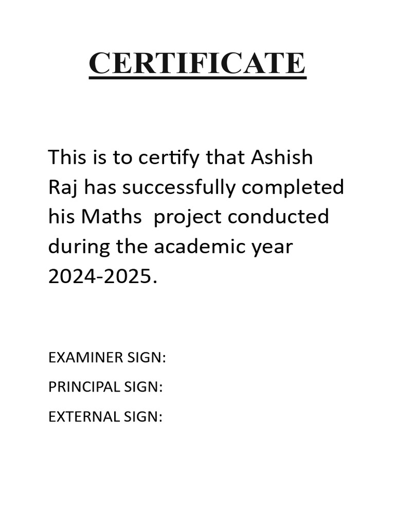 Certificate Maths | PDF
