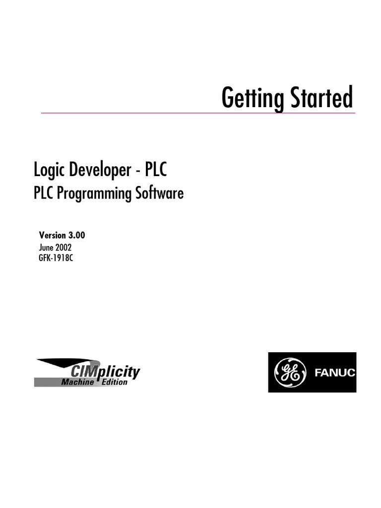 Getting Started: Logic Developer - PLC | PDF | Programmable Logic Controller | System Software