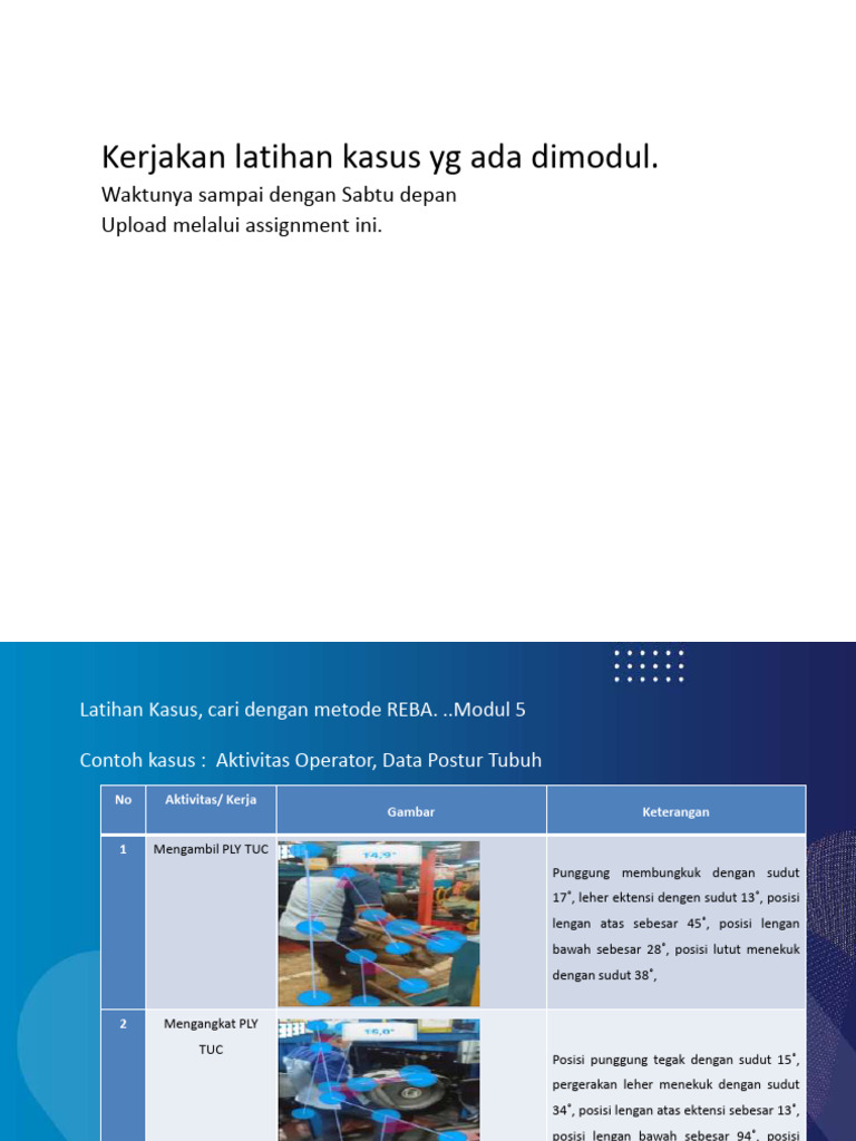 Latihan Soal Kasus 5 Ergonomi | PDF