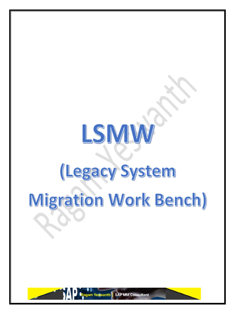 SAP LSMW Data Migration Guide | PDF | Computer Architecture | Software Engineering