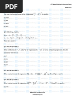 (Handwritten Solutions) JEE Mains JAN 2025 PYQs - Binomial Theorem | PDF | Abstract Algebra ...