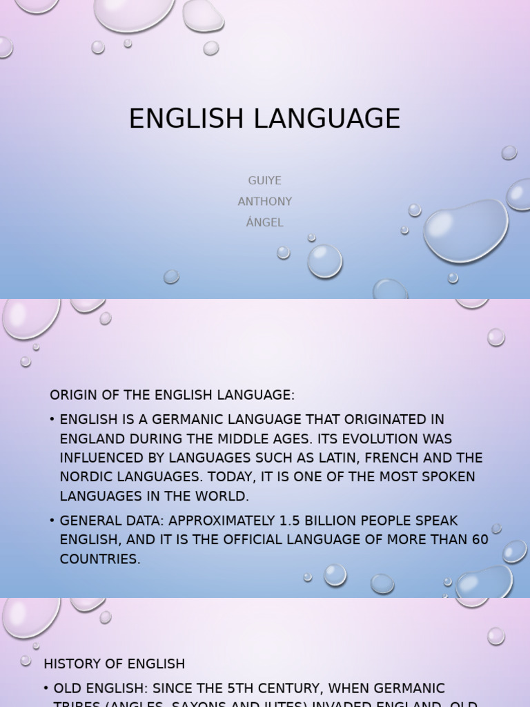English Language | PDF