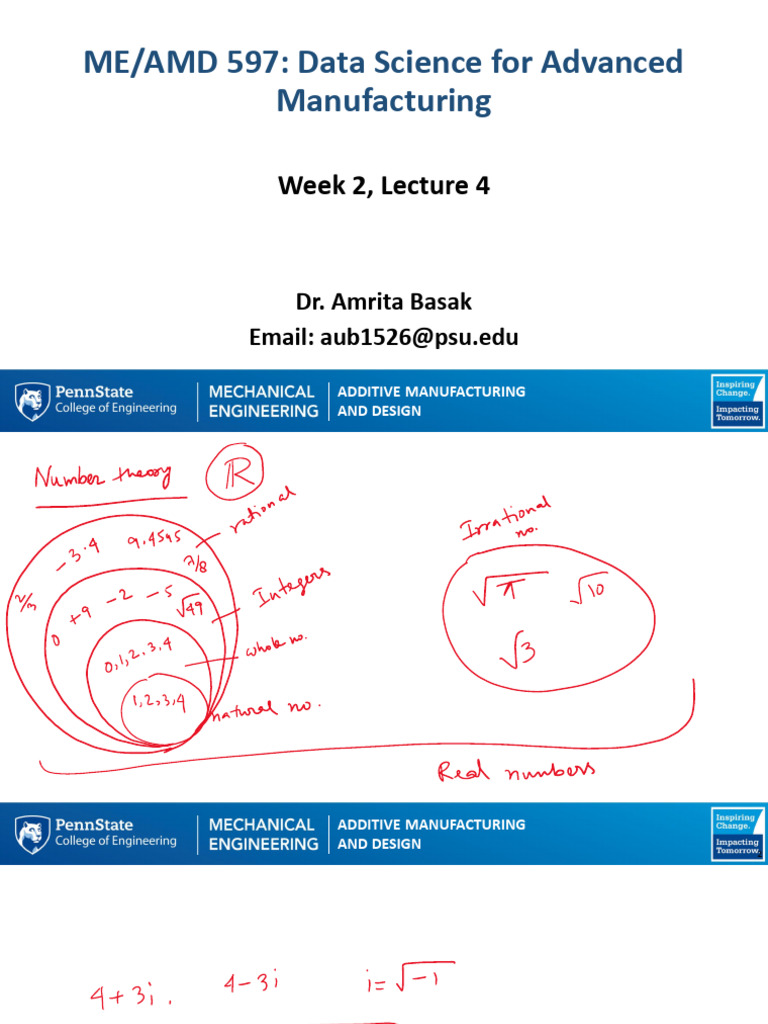 Week2 Lecture4 Math1 | PDF