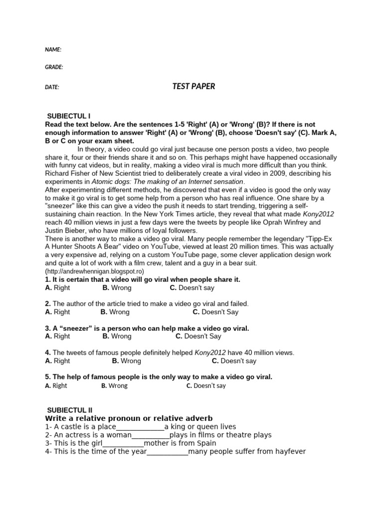 XII D- december 1 | PDF | Viral Video