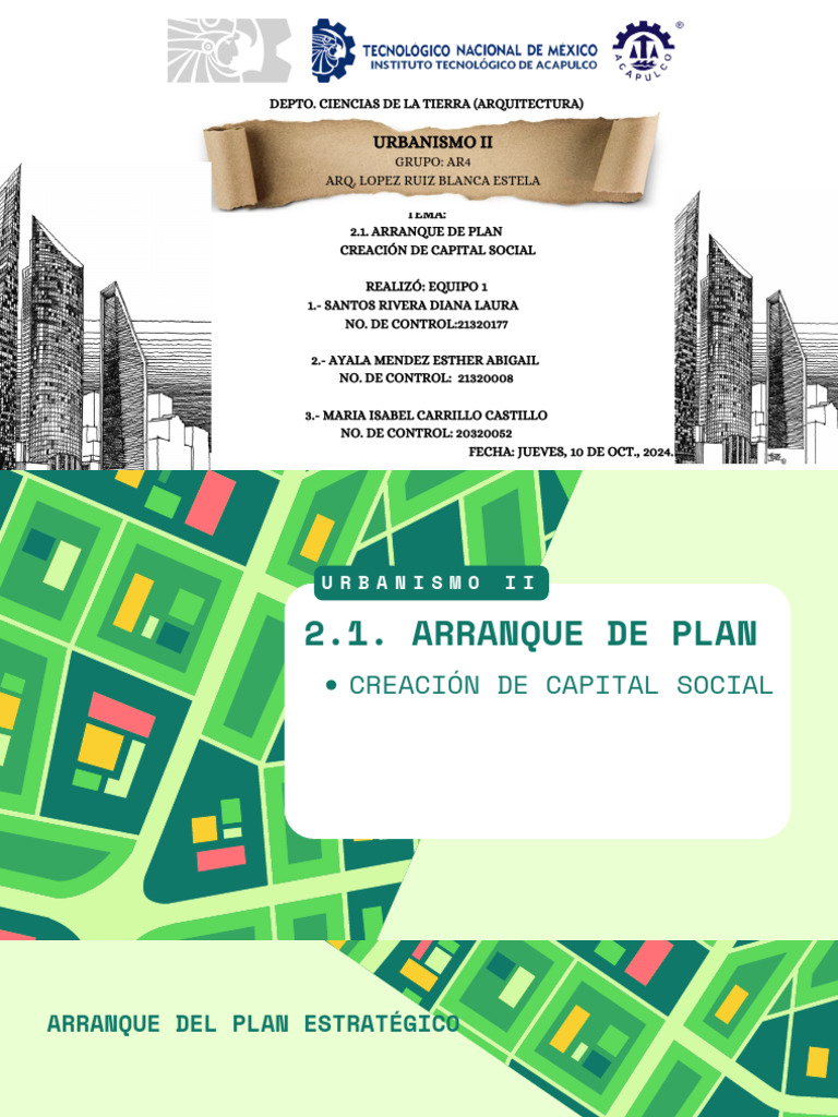 Urbanismo Ii: Grupo: Ar4 Arq. Lopez Ruiz Blanca Estela | PDF | Capital (economía ...