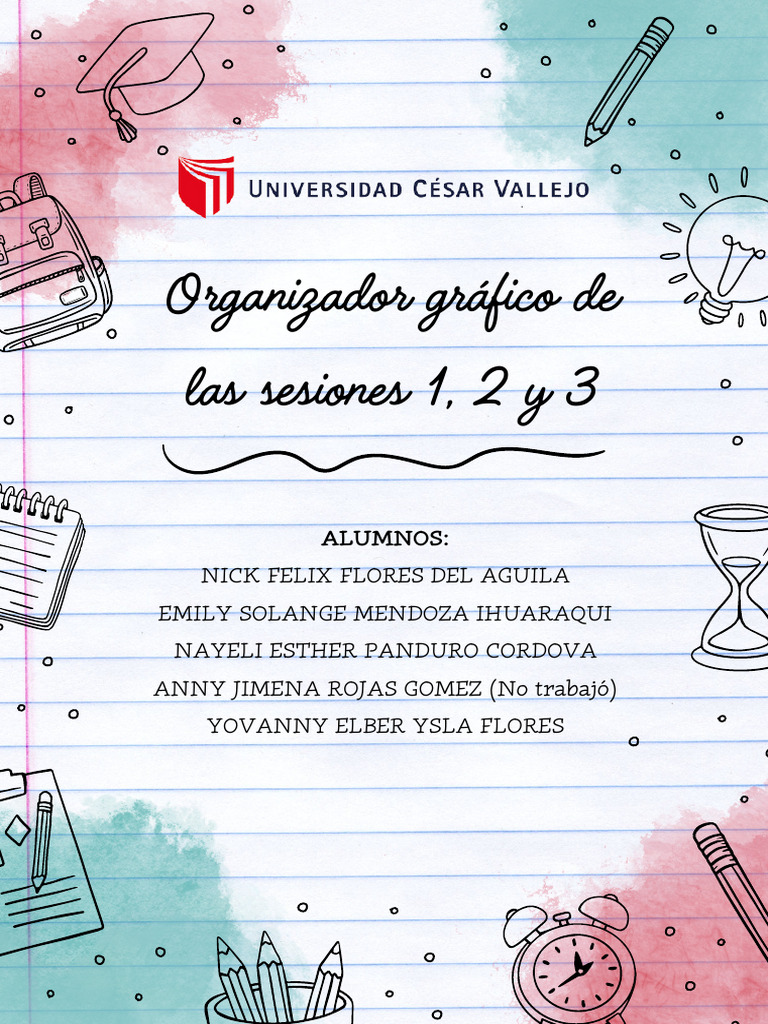 Documento A4 Portada Carátula de Propuesta Creativa Doodle Acuarela ...