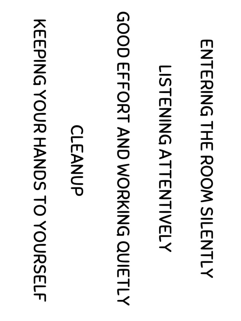 Classroom Rules Printable | PDF