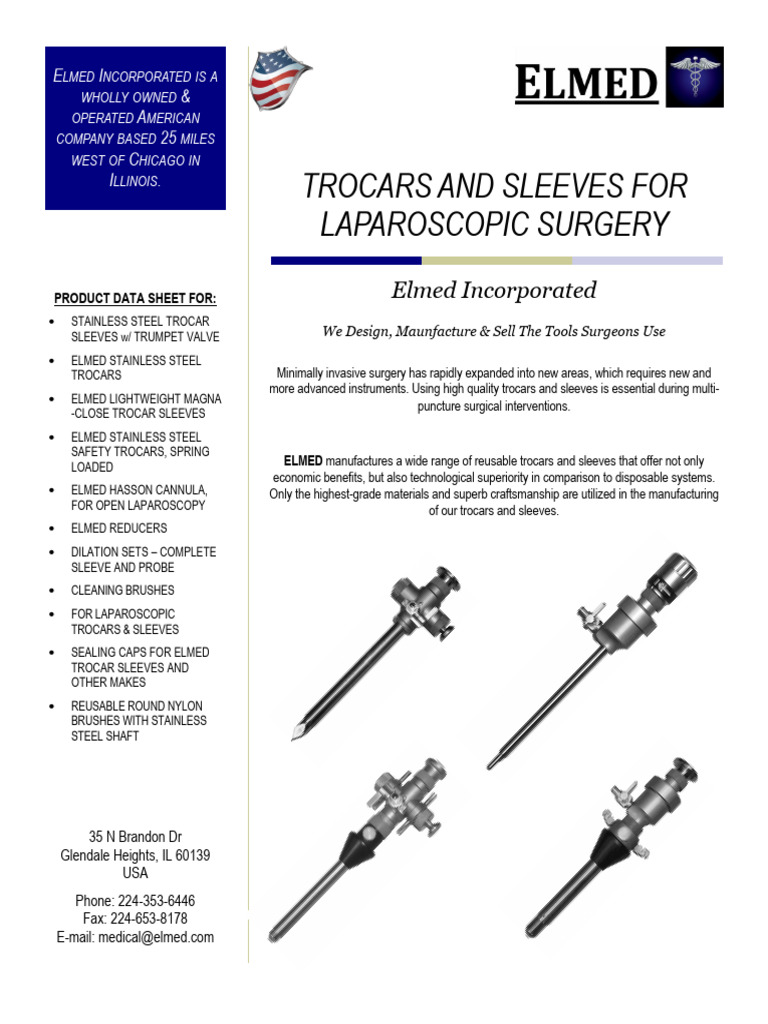 Trocar Sleeve Data Sheet | PDF
