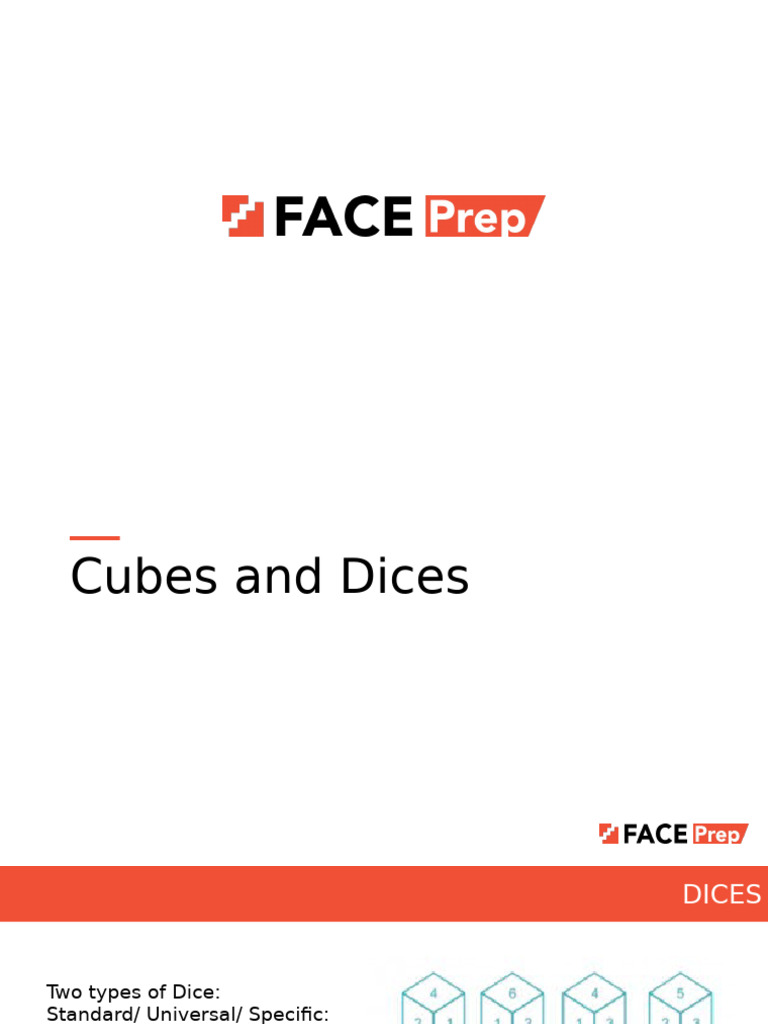 Cubes and Dices | PDF | Dice | Euclidean Geometry
