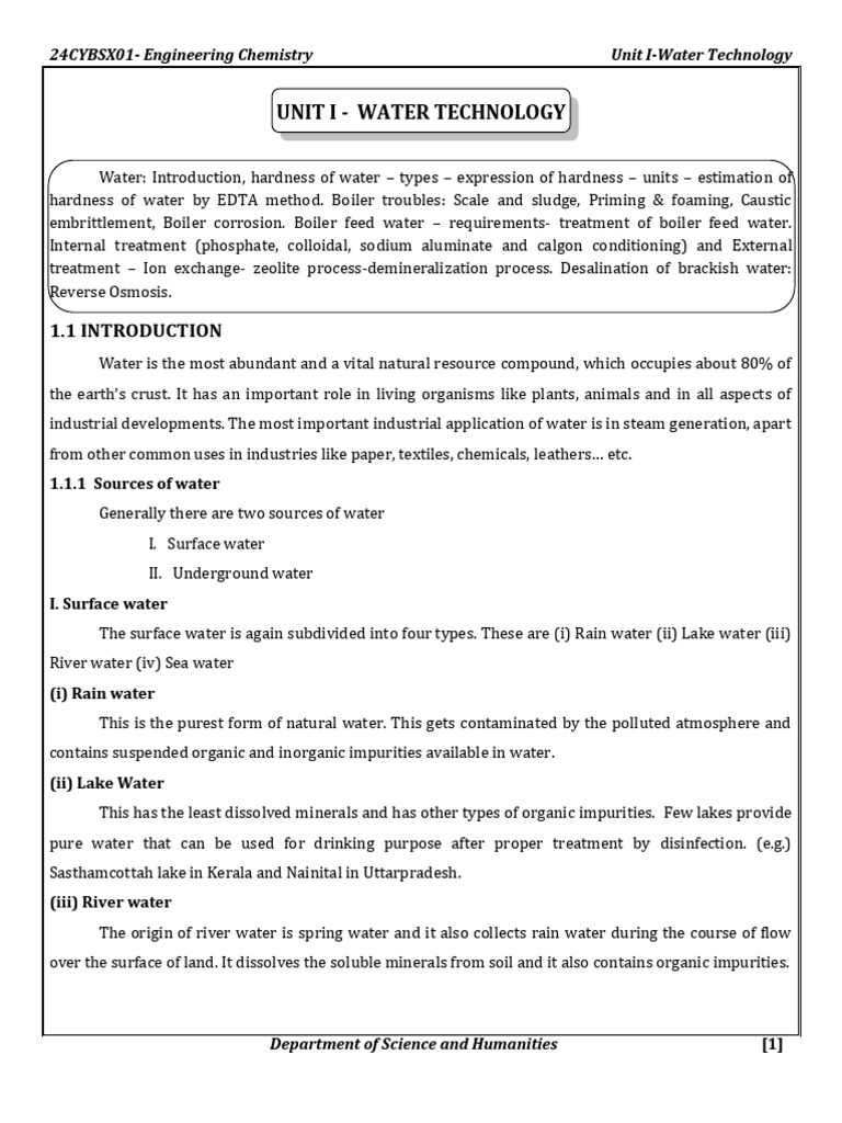 Water Technology and Hardness Analysis | PDF | Water | Titration
