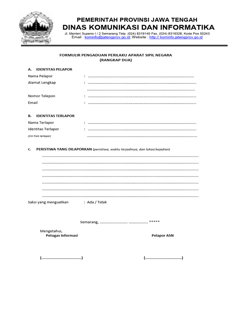 Formulir-Pengaduan-ASN | PDF