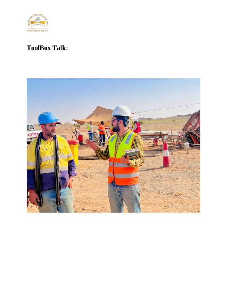 1.2 Toolbox Talks | PDF
