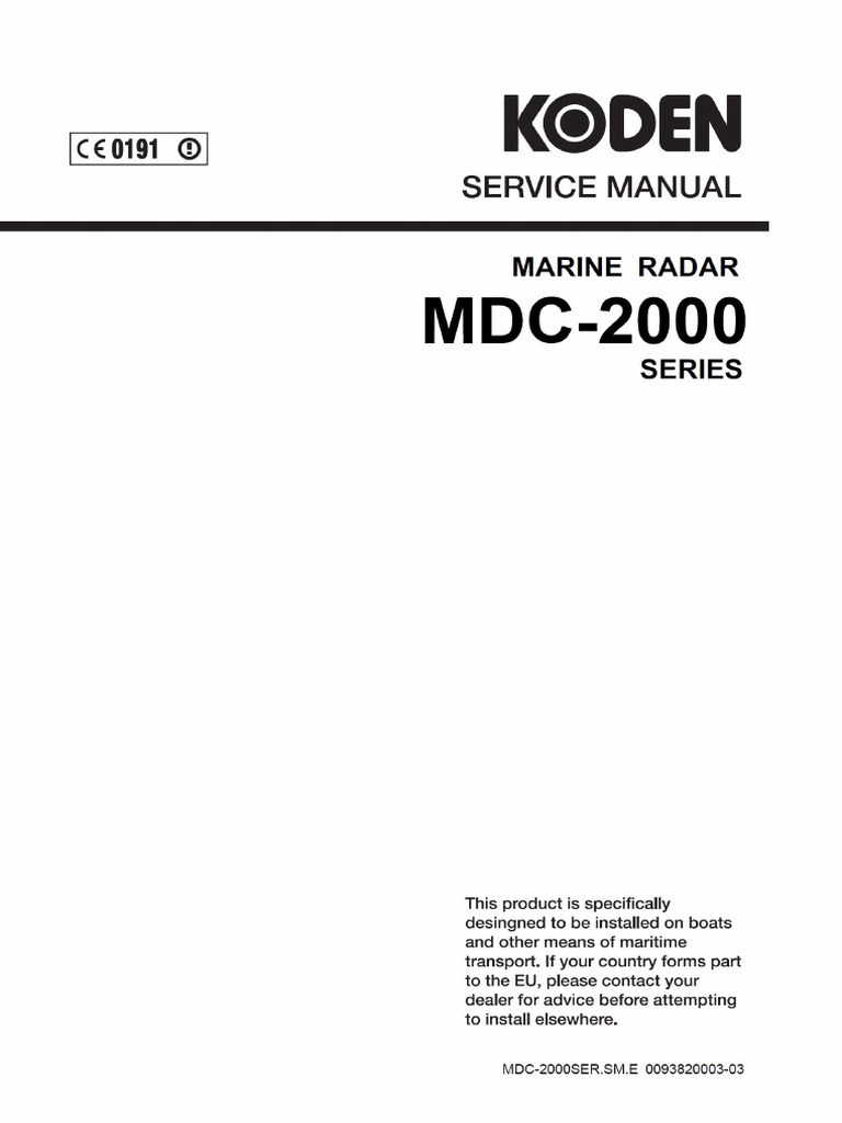 MDC-2000 SME Rev03 | PDF | Microwave | High Voltage