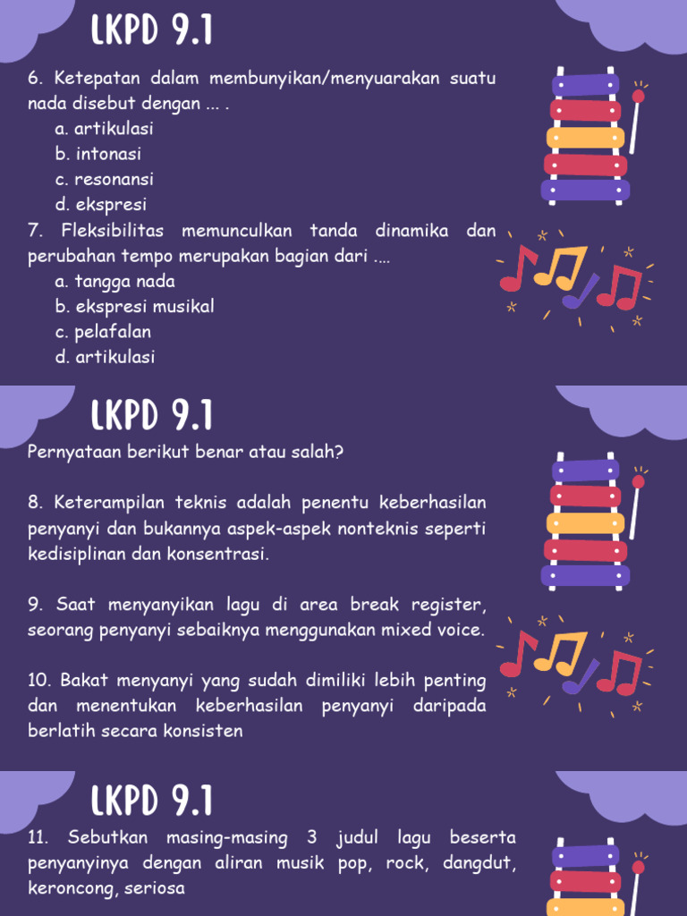 LKPD 9.1 | PDF | Seni & Disiplin Bahasa | Seni