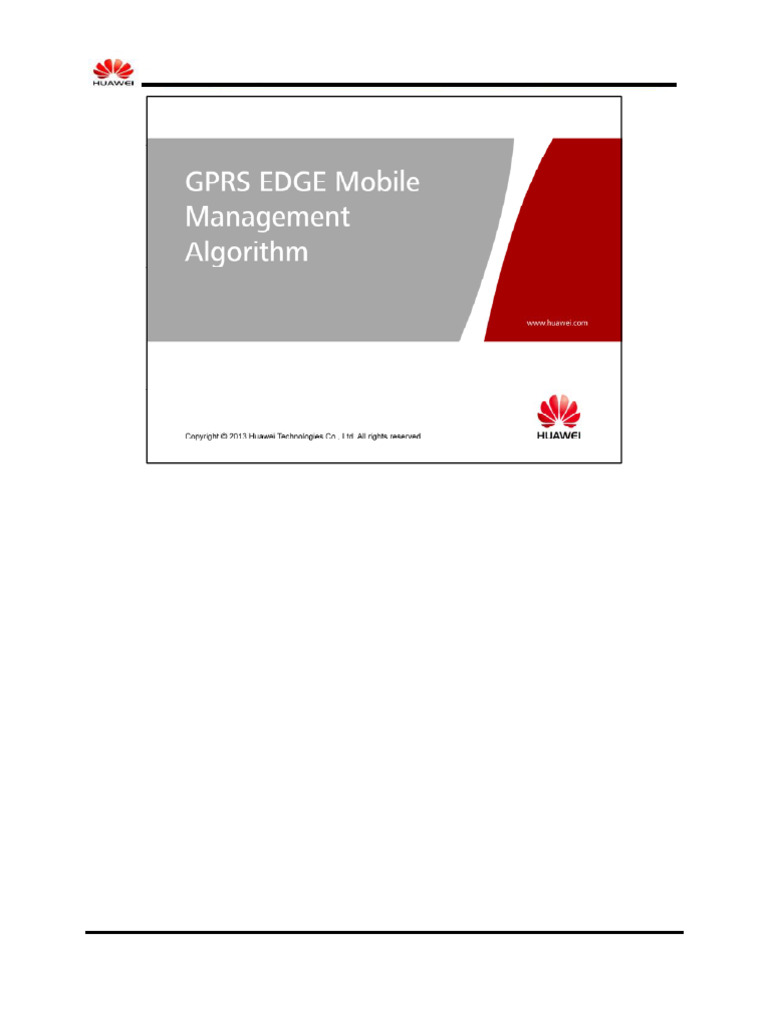 GPRS EDGE Mobile Management Algorithm | PDF | General Packet Radio Service | Software Defined Radio