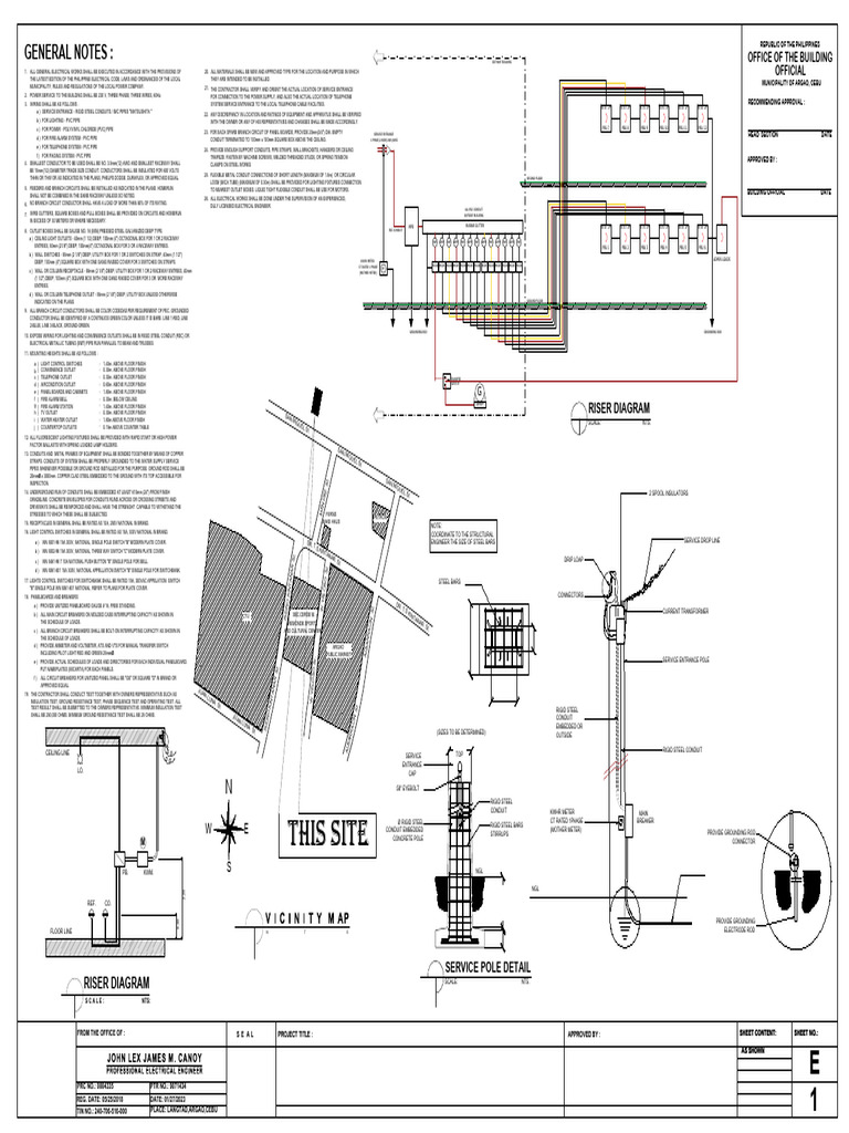 This Site: General Notes | PDF | Electrical Wiring | Pipe (Fluid ...