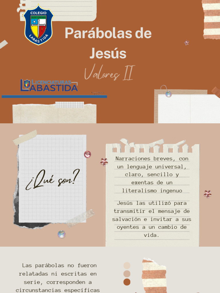 Parábolas de Jesús: Enseñanzas y Símbolos | PDF | Parábolas de Jesús ...