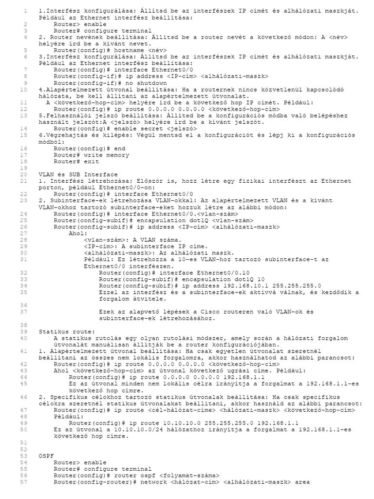 Cisco Router Basic | PDF