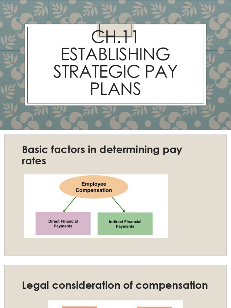 Strategic Pay Plans & Incentives | PDF | Business