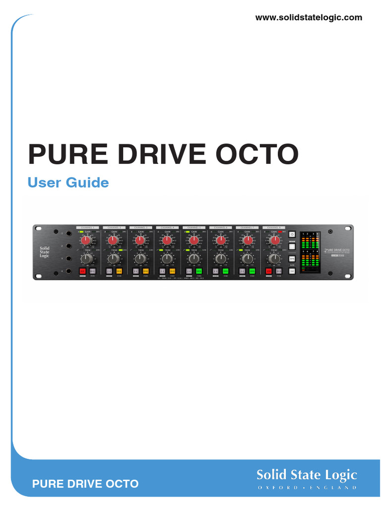 PURE DRIVE OCTO User Guide - v1.5 | PDF | Microphone | Usb